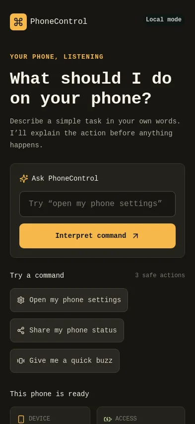 PhoneControl AI