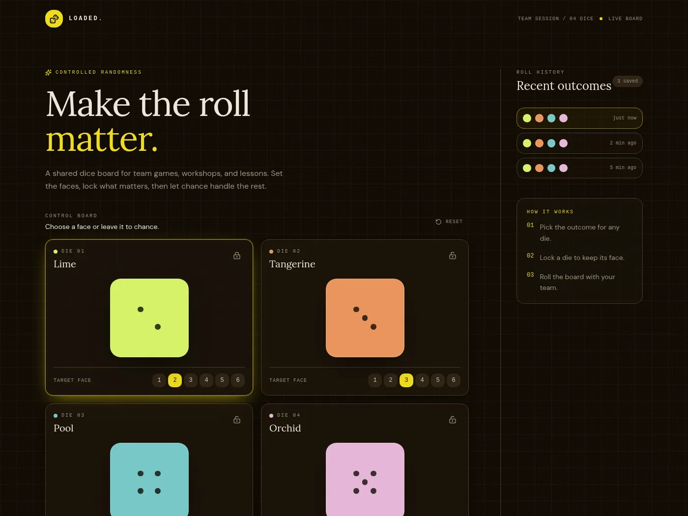 Rigged Dice Simulator