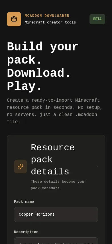 MCAddon Downloader