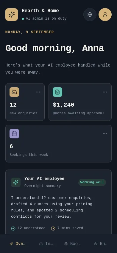 AI Admin Assistant App