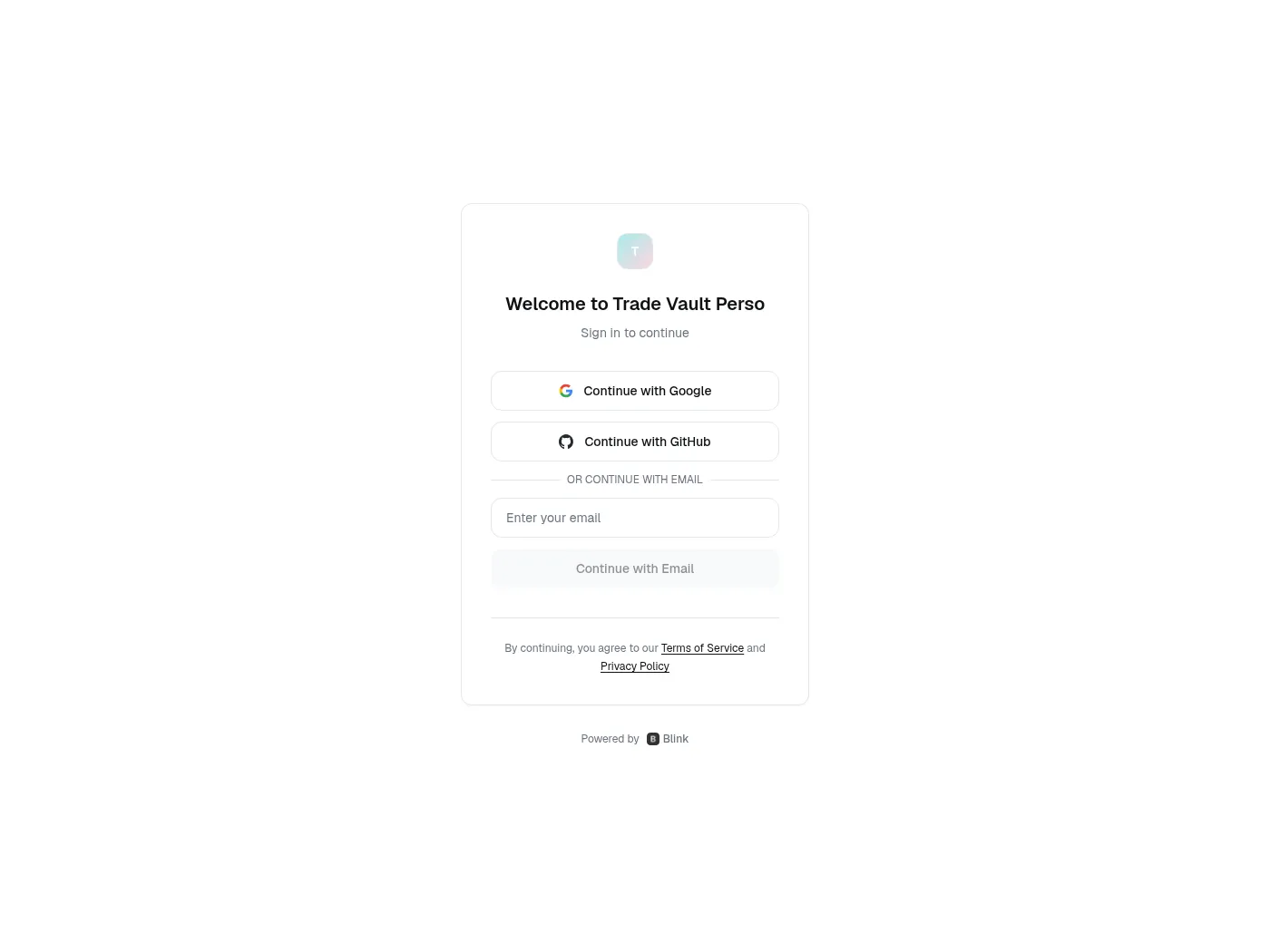 Trade Vault Perso