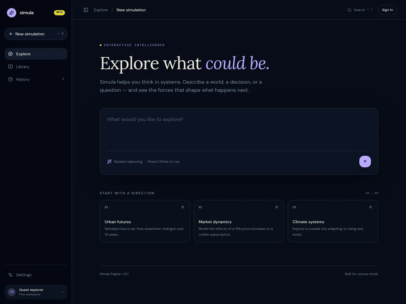 WebSim AI Engine