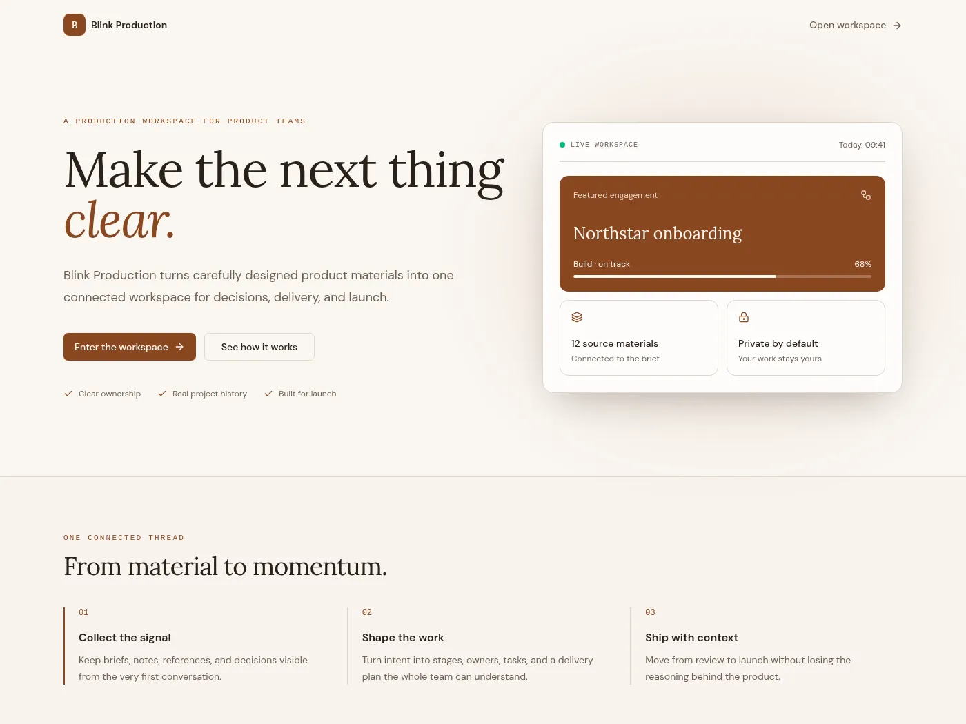 Blink Production SaaS App