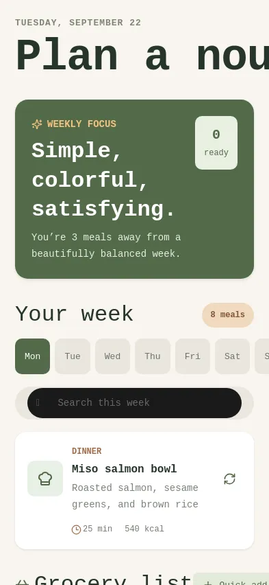 Smart Meal Planner