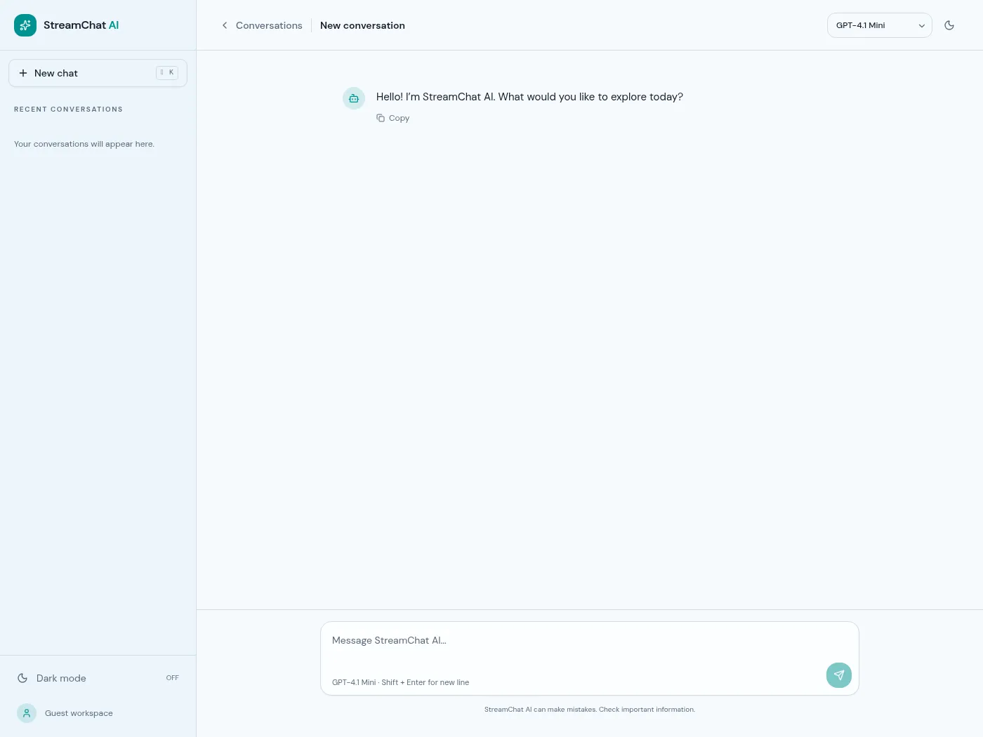StreamChat AI
