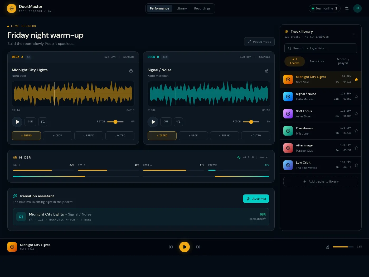 DeckMaster DJ Simulator