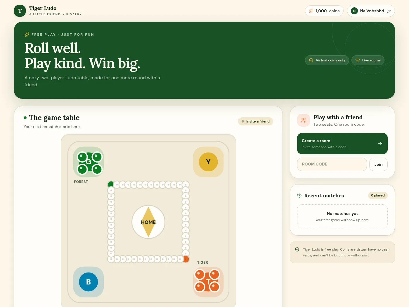 Tiger Ludo Multiplayer Game