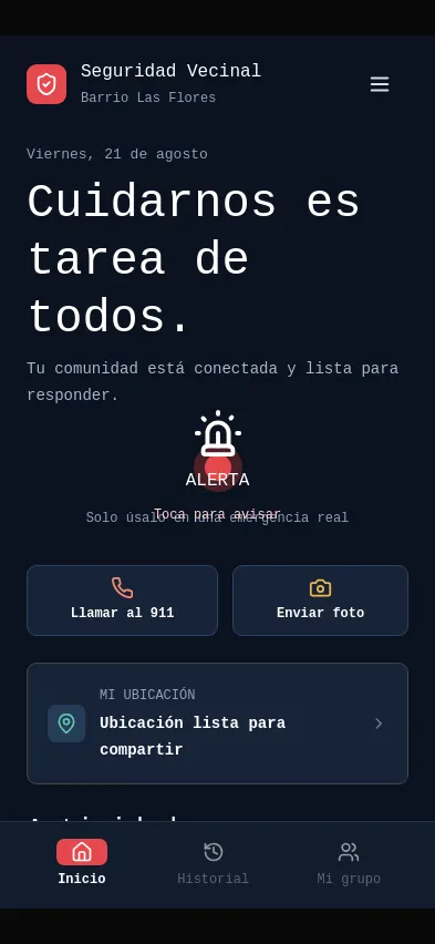 Seguridad Vecinal App