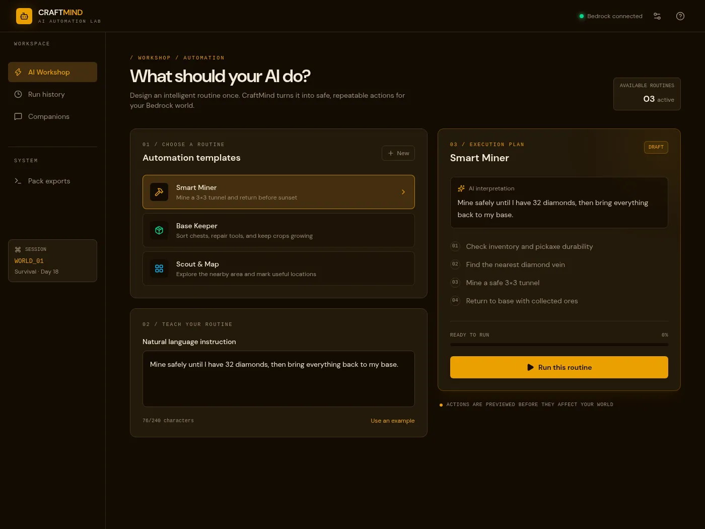 Minecraft AI Add-On