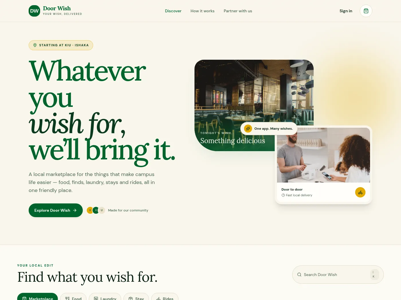 Door Wish Marketplace