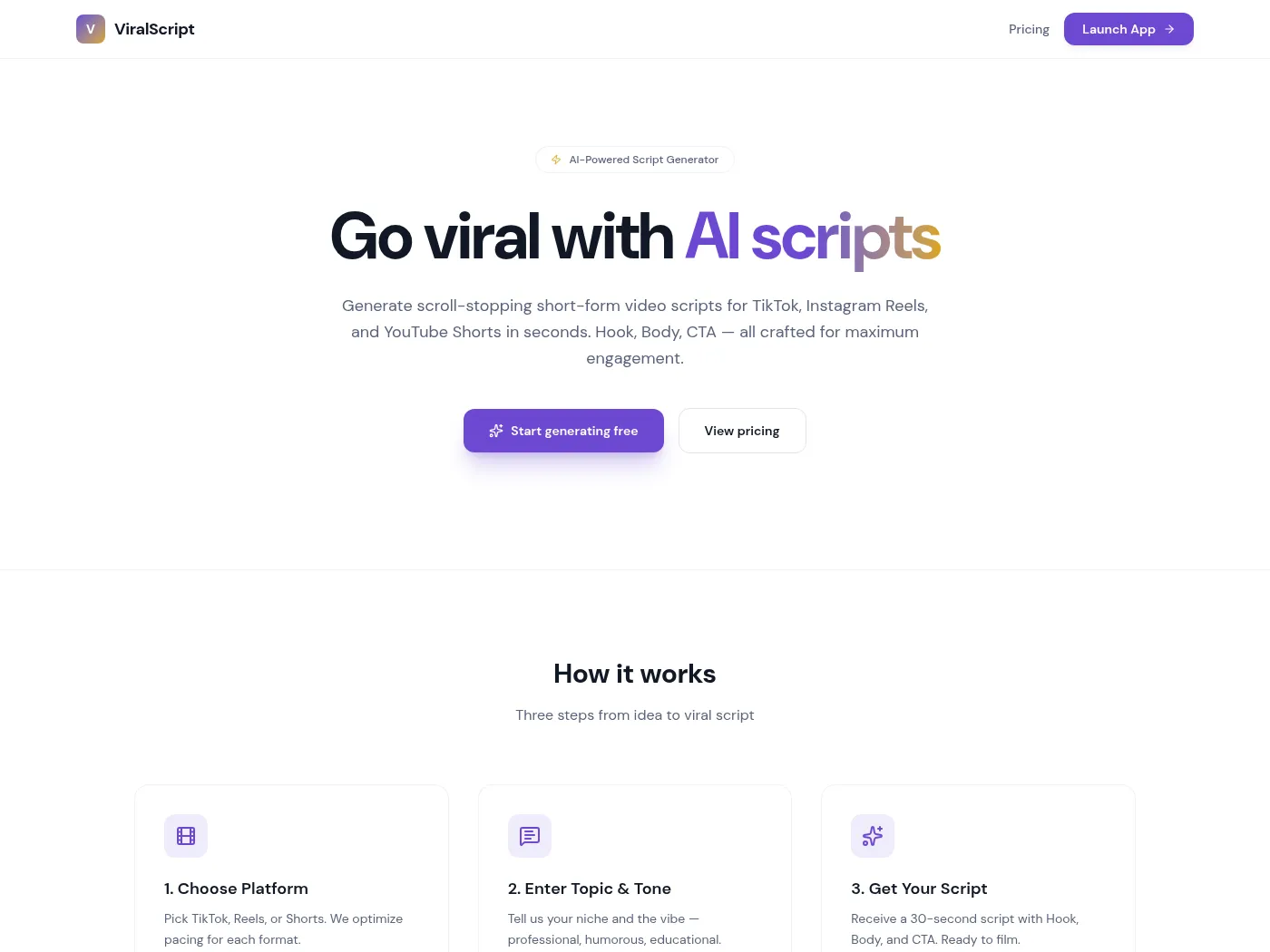 ViralScript AI
