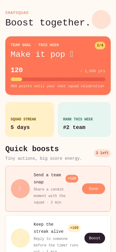 SnapScore Booster