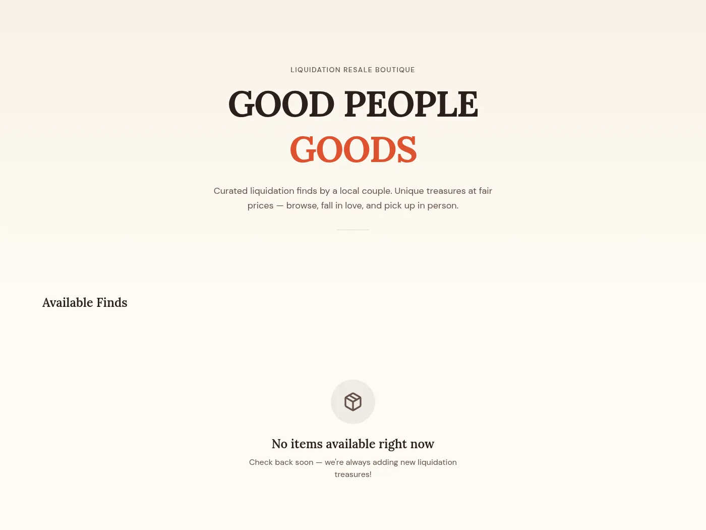 Good People Goods Hub