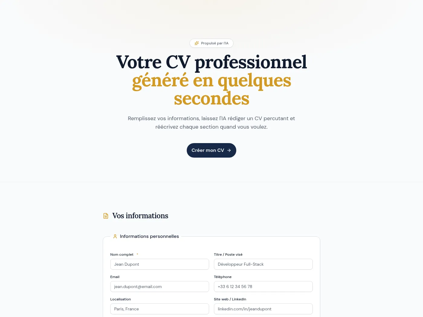 AI CV Generator