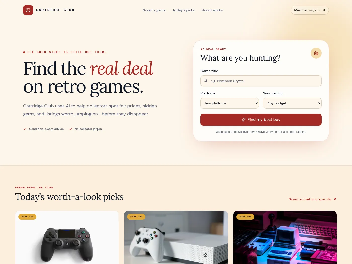 Retro Deal Finder