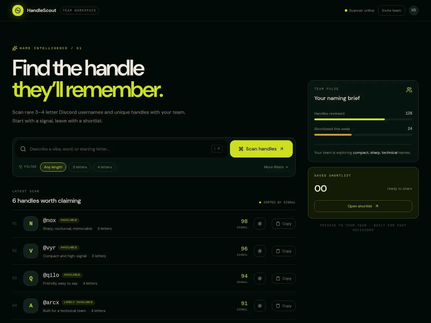 HandleScout