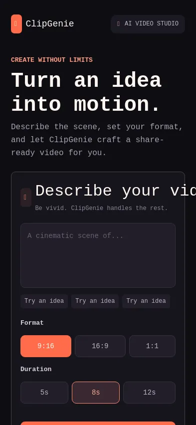ClipGenie Mobile