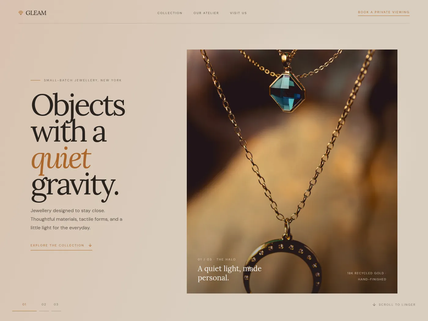 Gleam Jewellery Web
