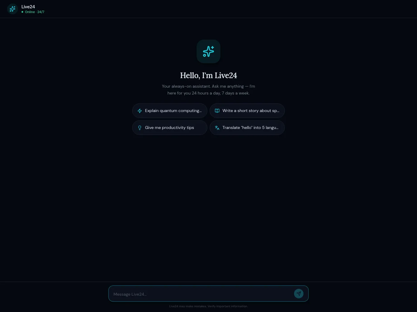 Live24 Chatbot