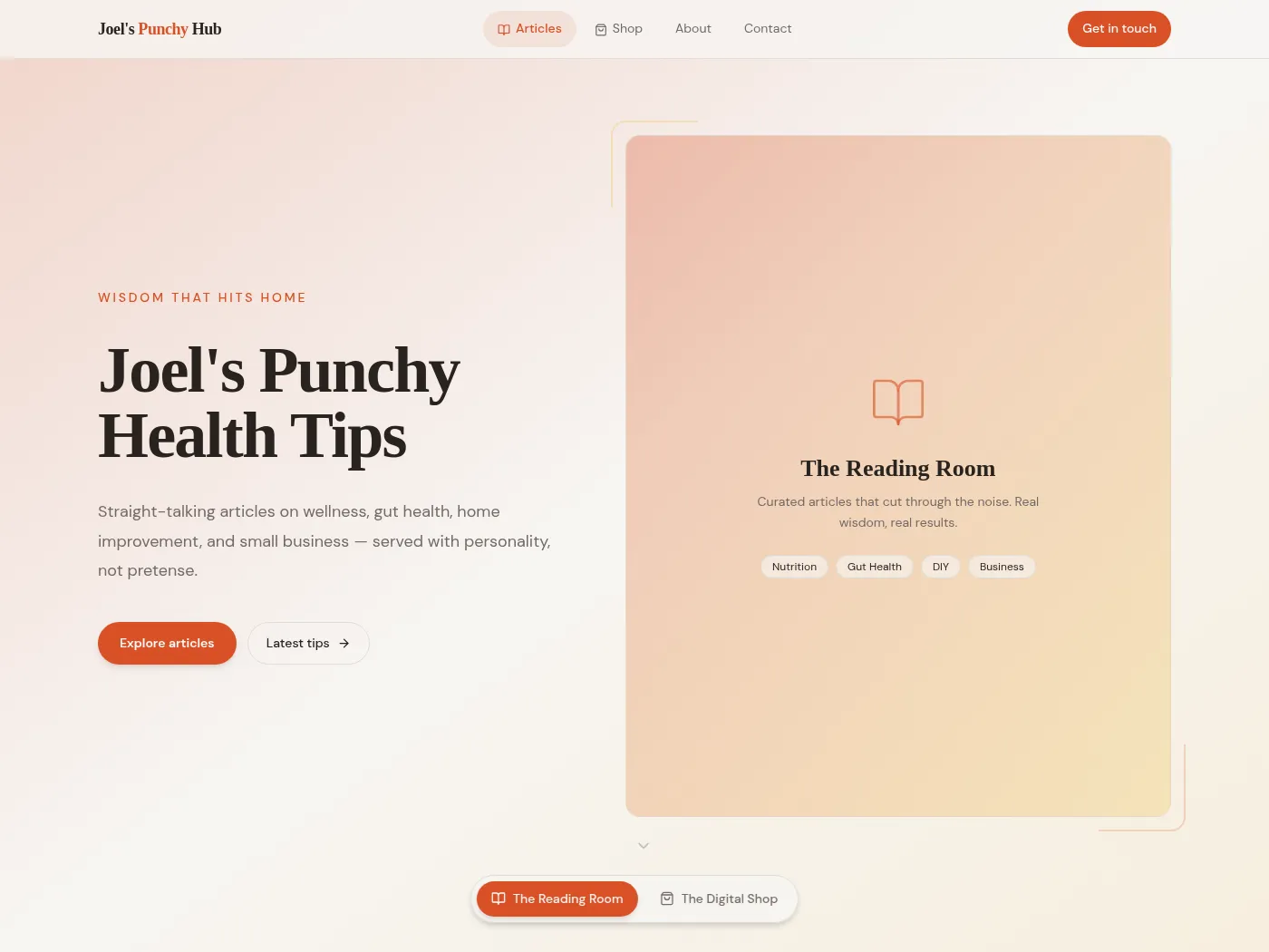 Joel's Punchy Health Hub