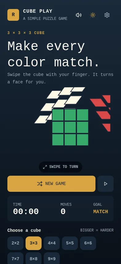 HD Rubik's Cube Simulator