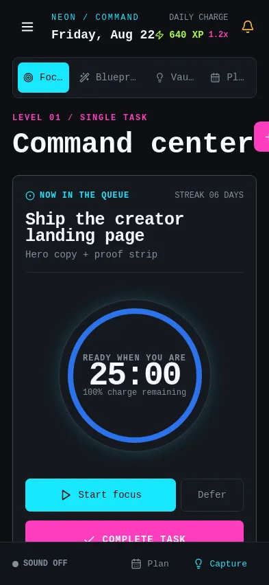 Neon Creator Command