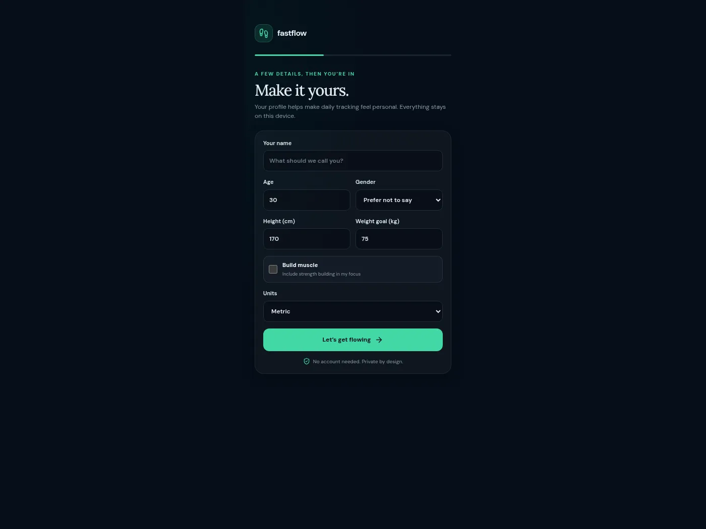 FastFlow Nutrition Tracker