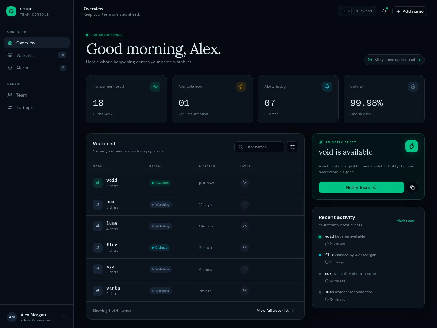 Discord Name Sniper
