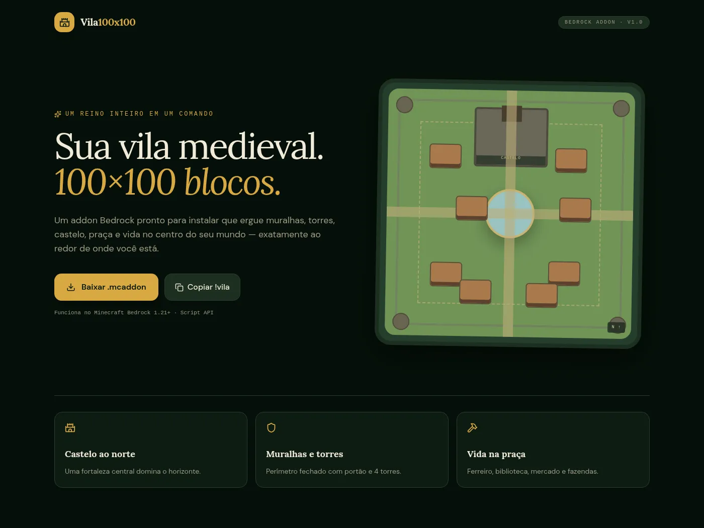 Vila100x100 Minecraft Addon