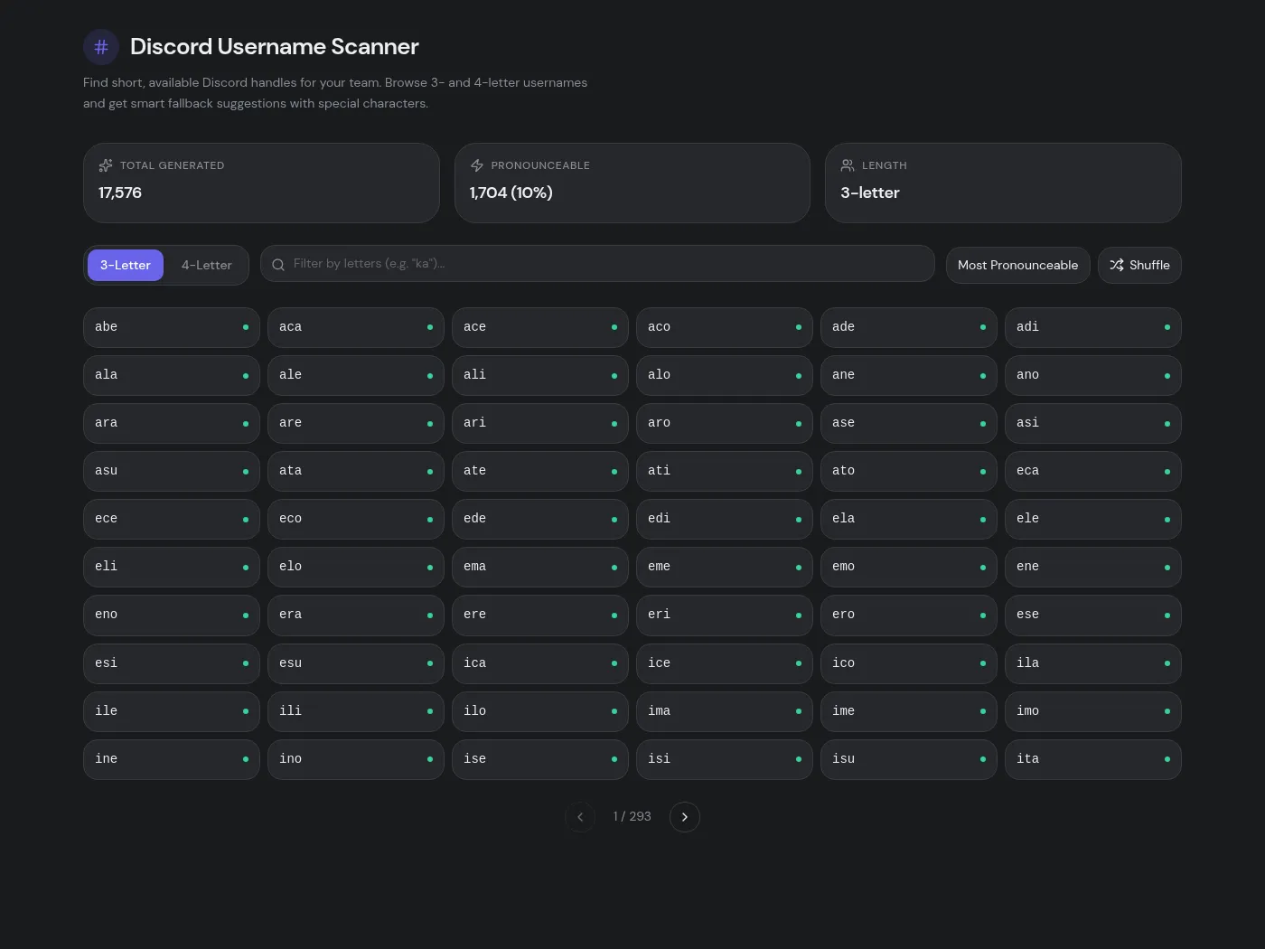 Discord Username Scanner