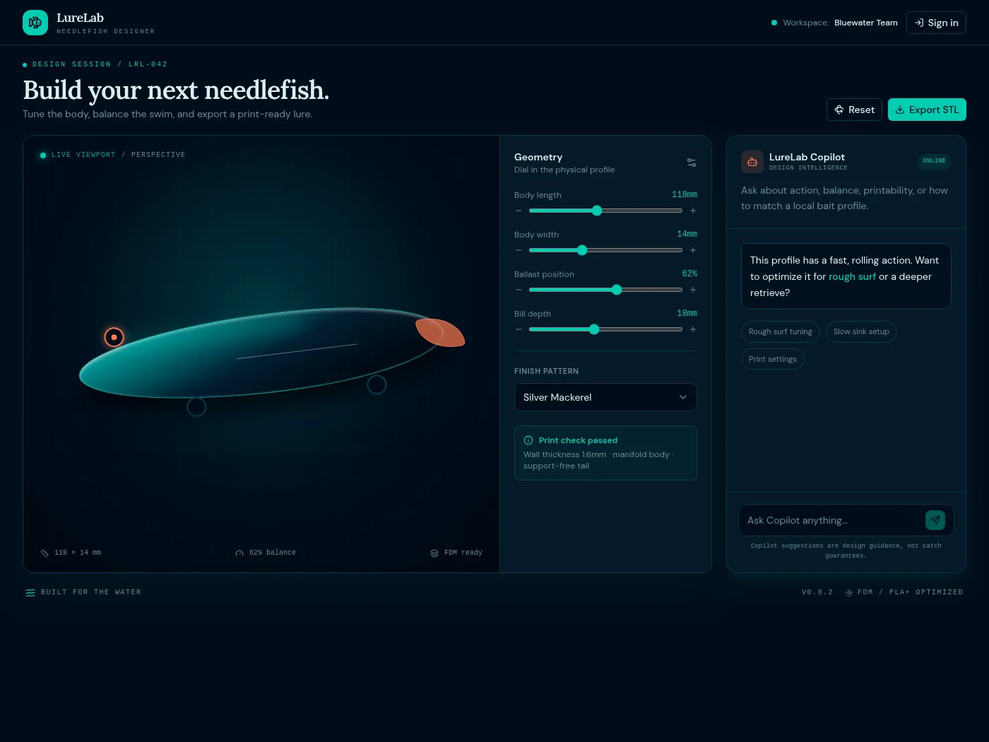 3D Lure Designer AI