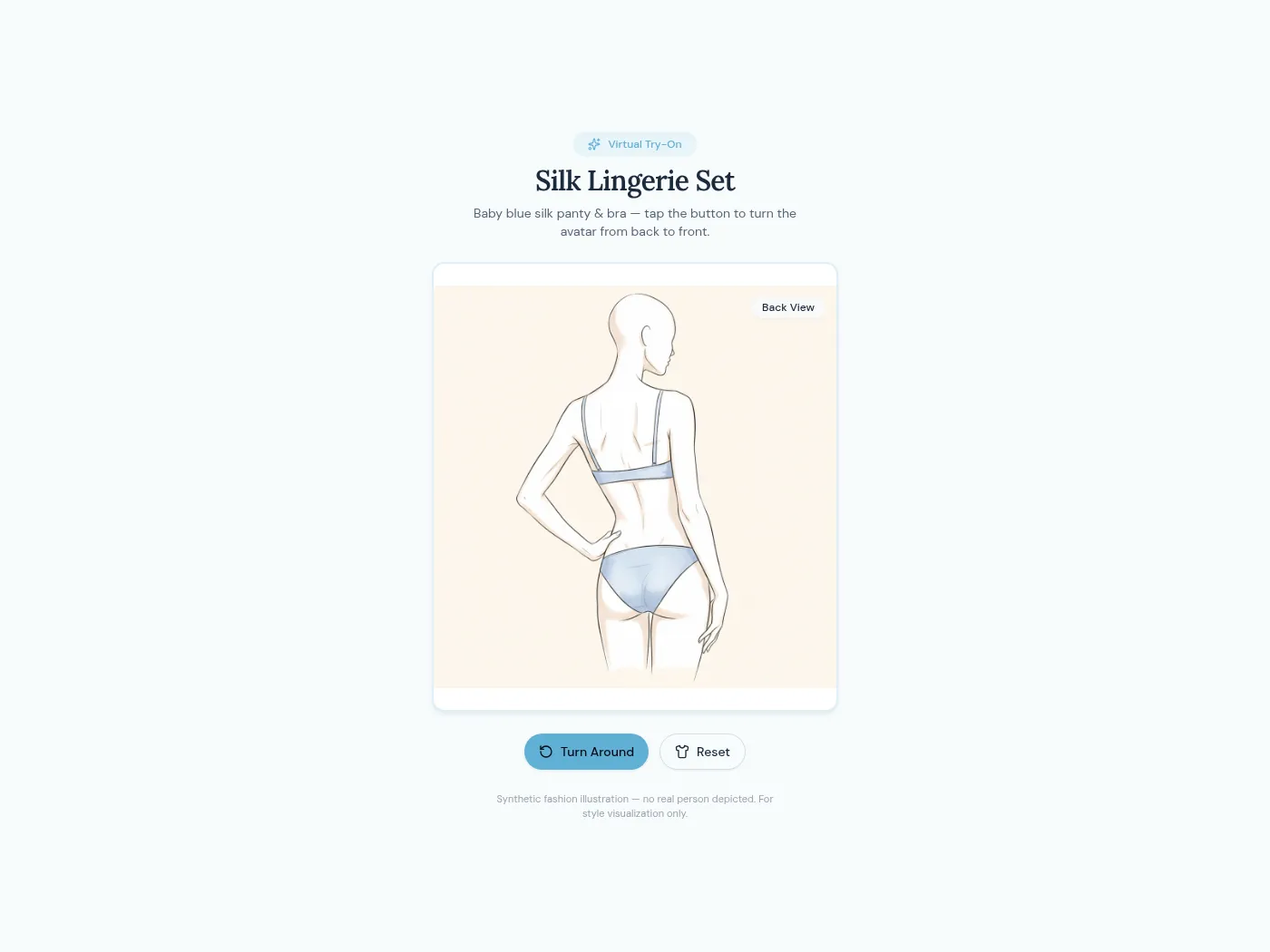 Silk Lingerie Try-On