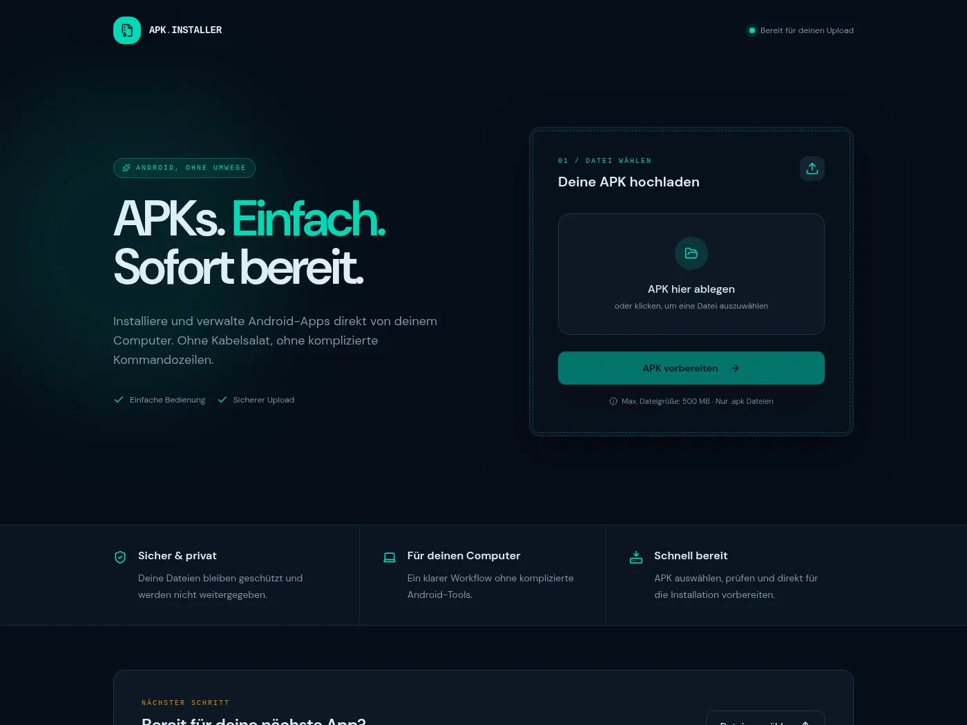 APK Installer Web Tool