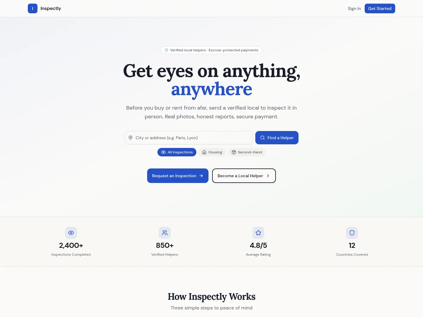 Inspectly Marketplace