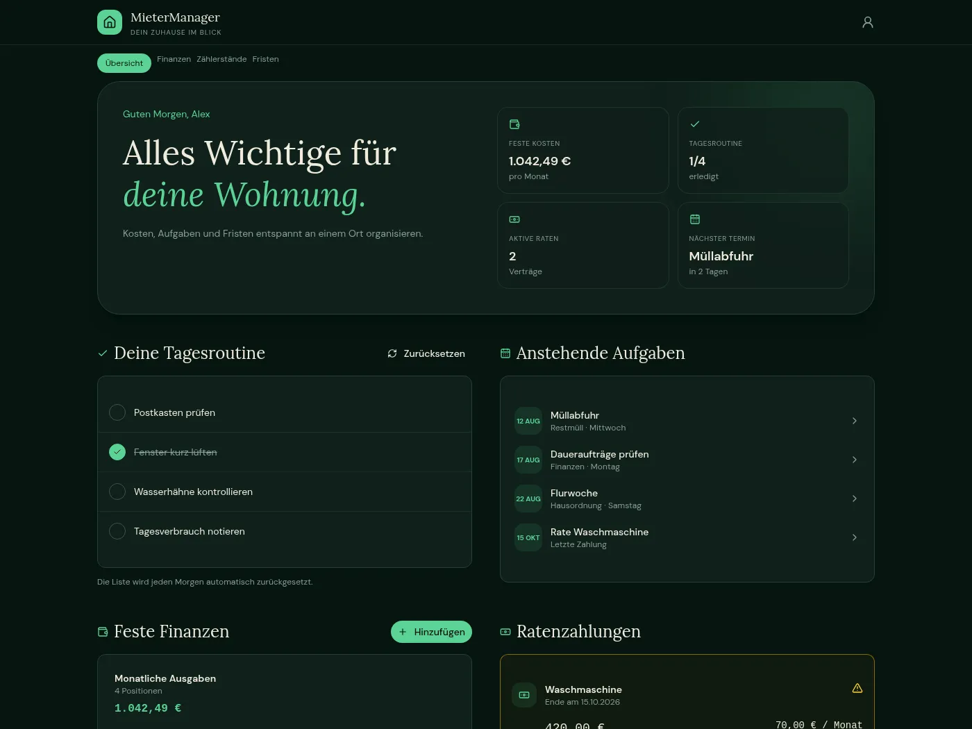 MieterManager Dark