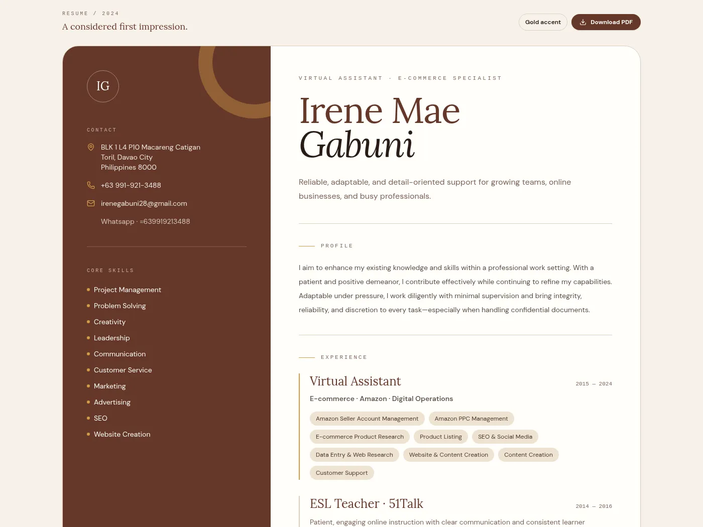 Irene Mae Gabuni