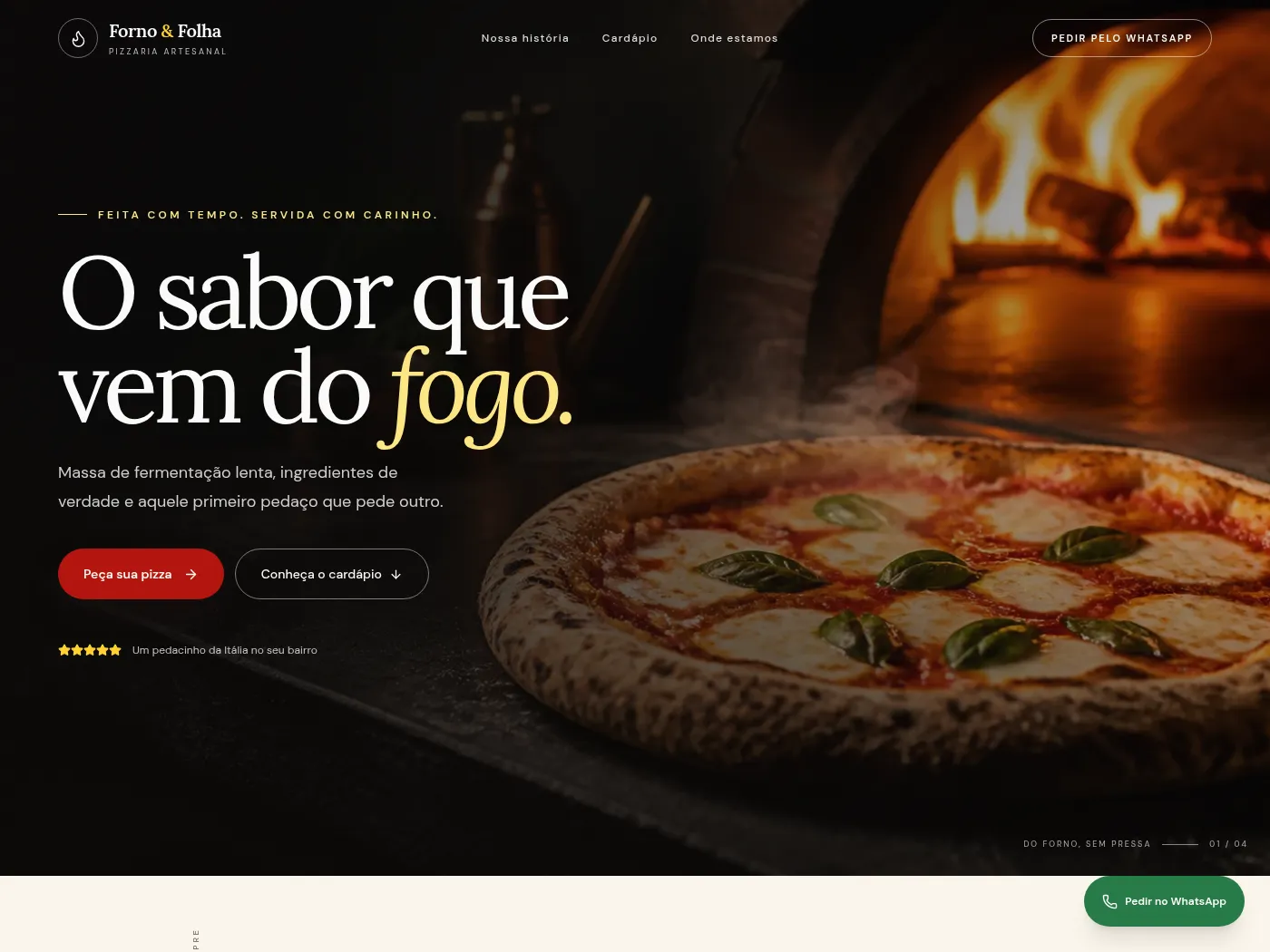 Pizza Master Landing
