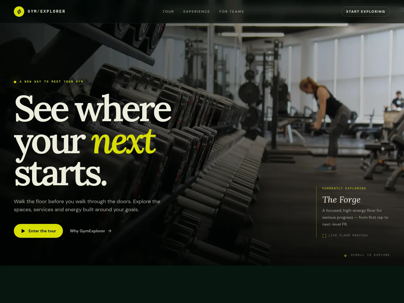 GymExplorer 3D Web Tour