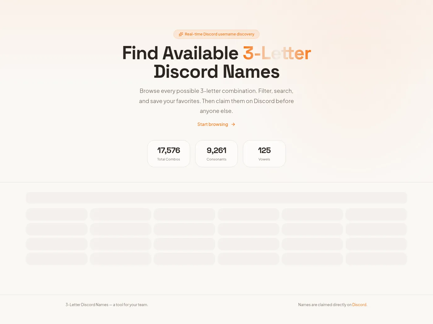 Discord Name Finder