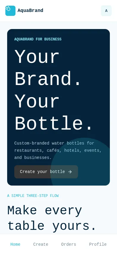 AquaBrand Ordering Platform