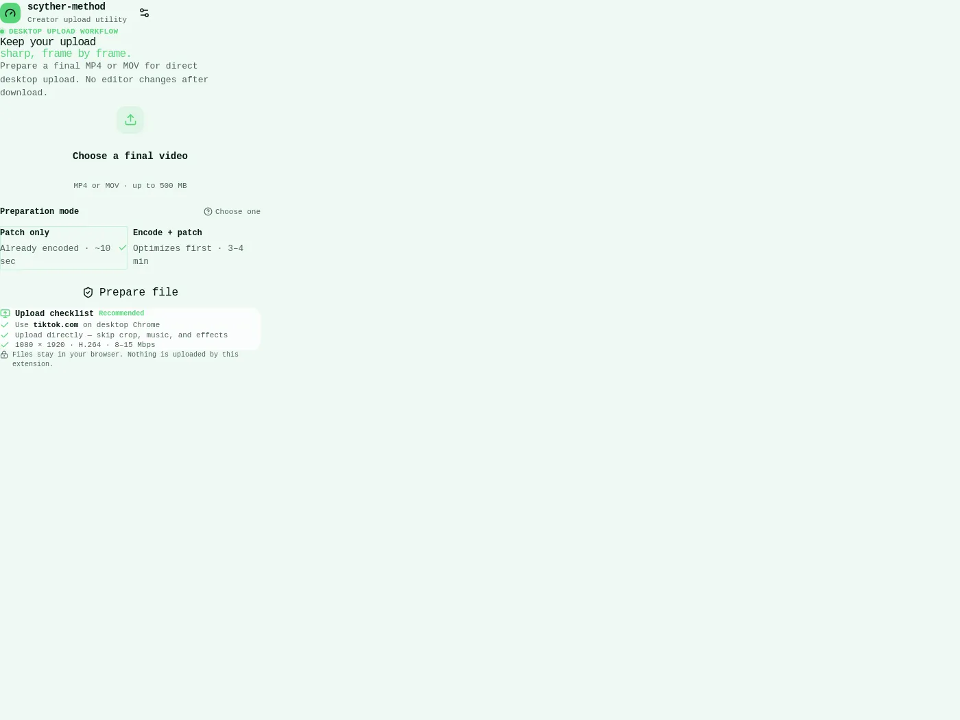 TikHQ Patcher Extension