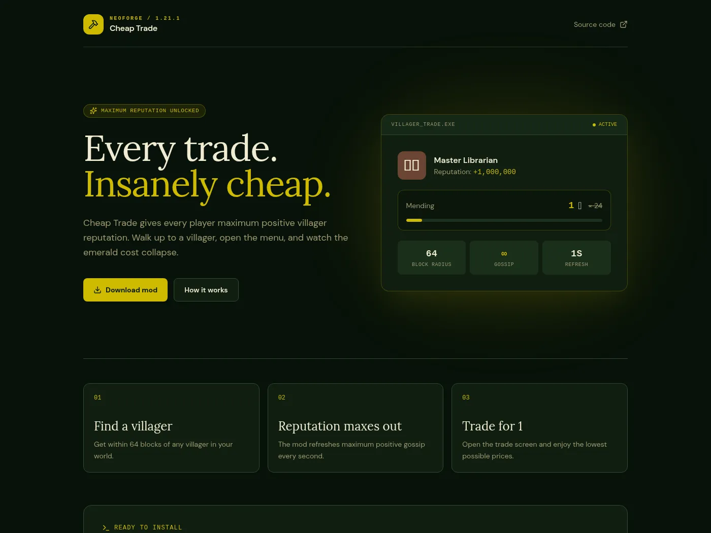 Cheap Trade Java Mod