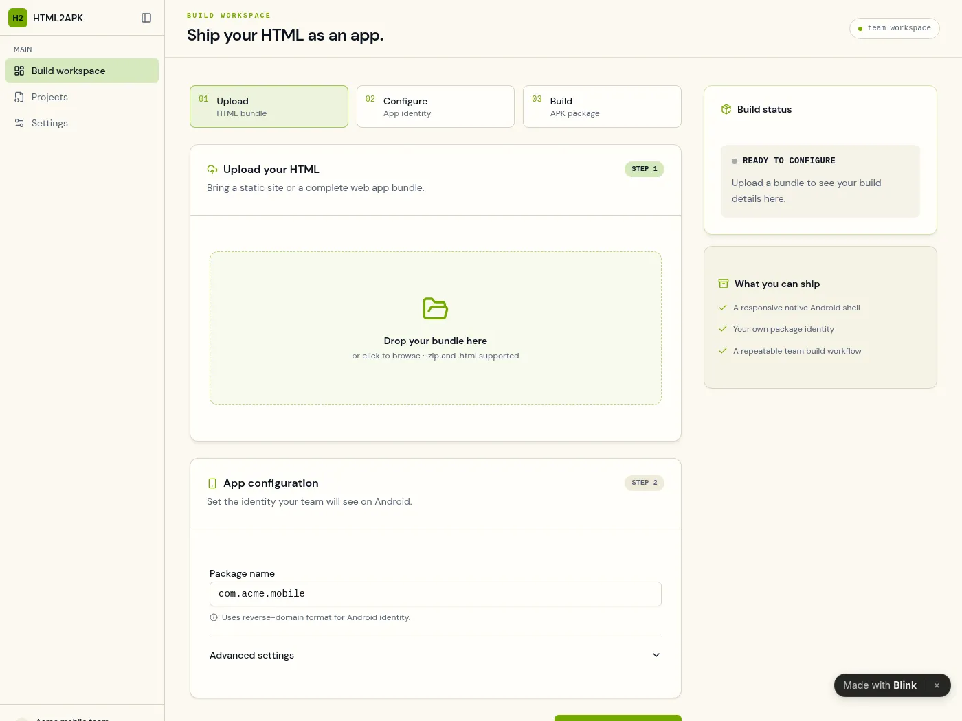 HTML2APK Builder