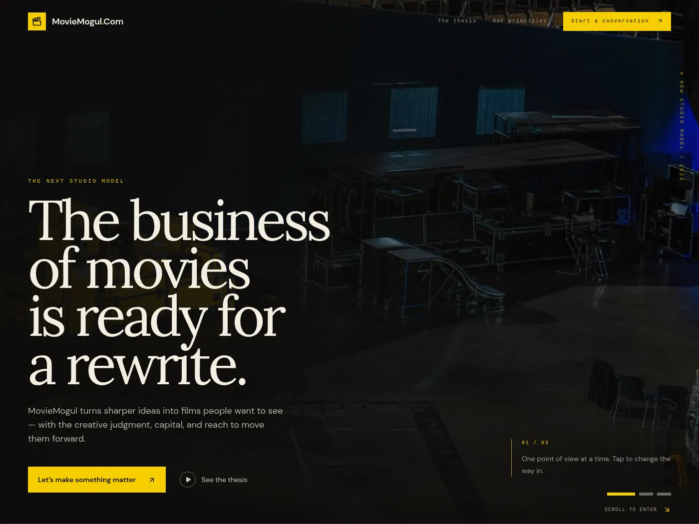 MovieMogul Landing Page