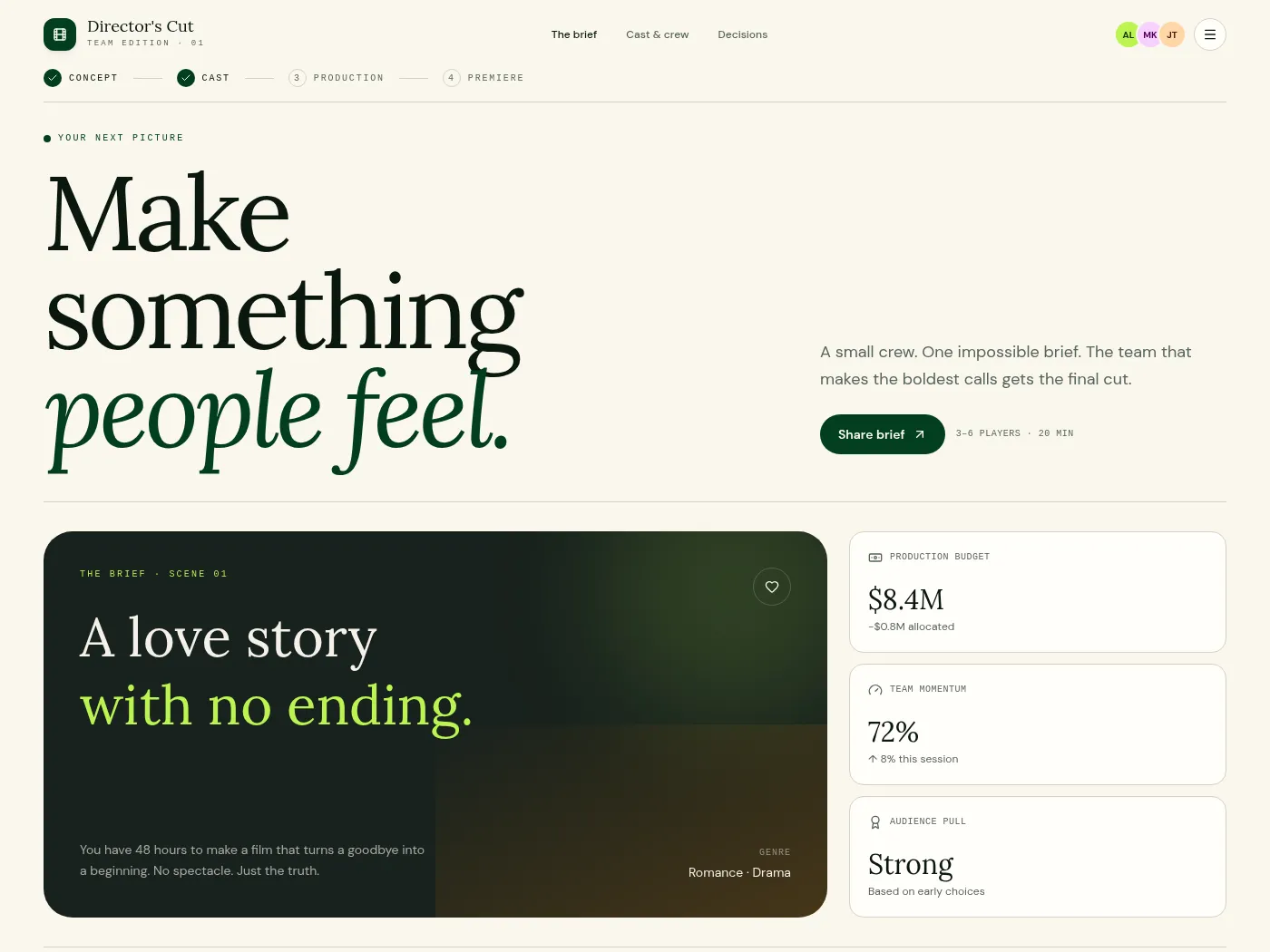 Director's Cut Game