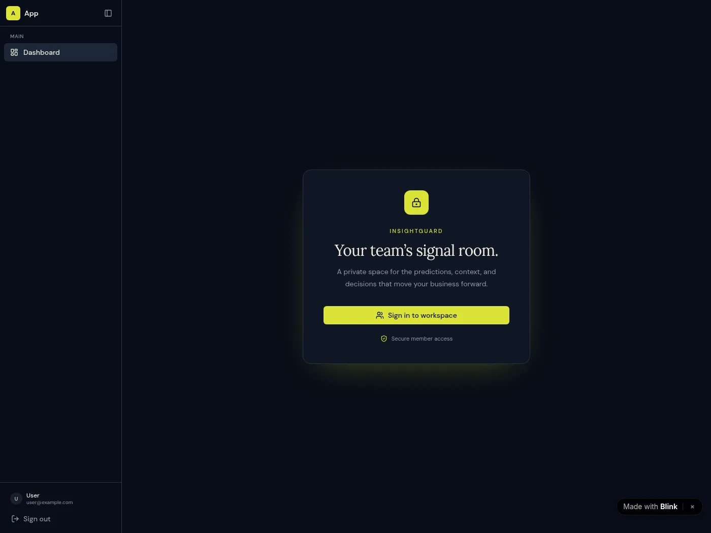 InsightGuard Dashboard