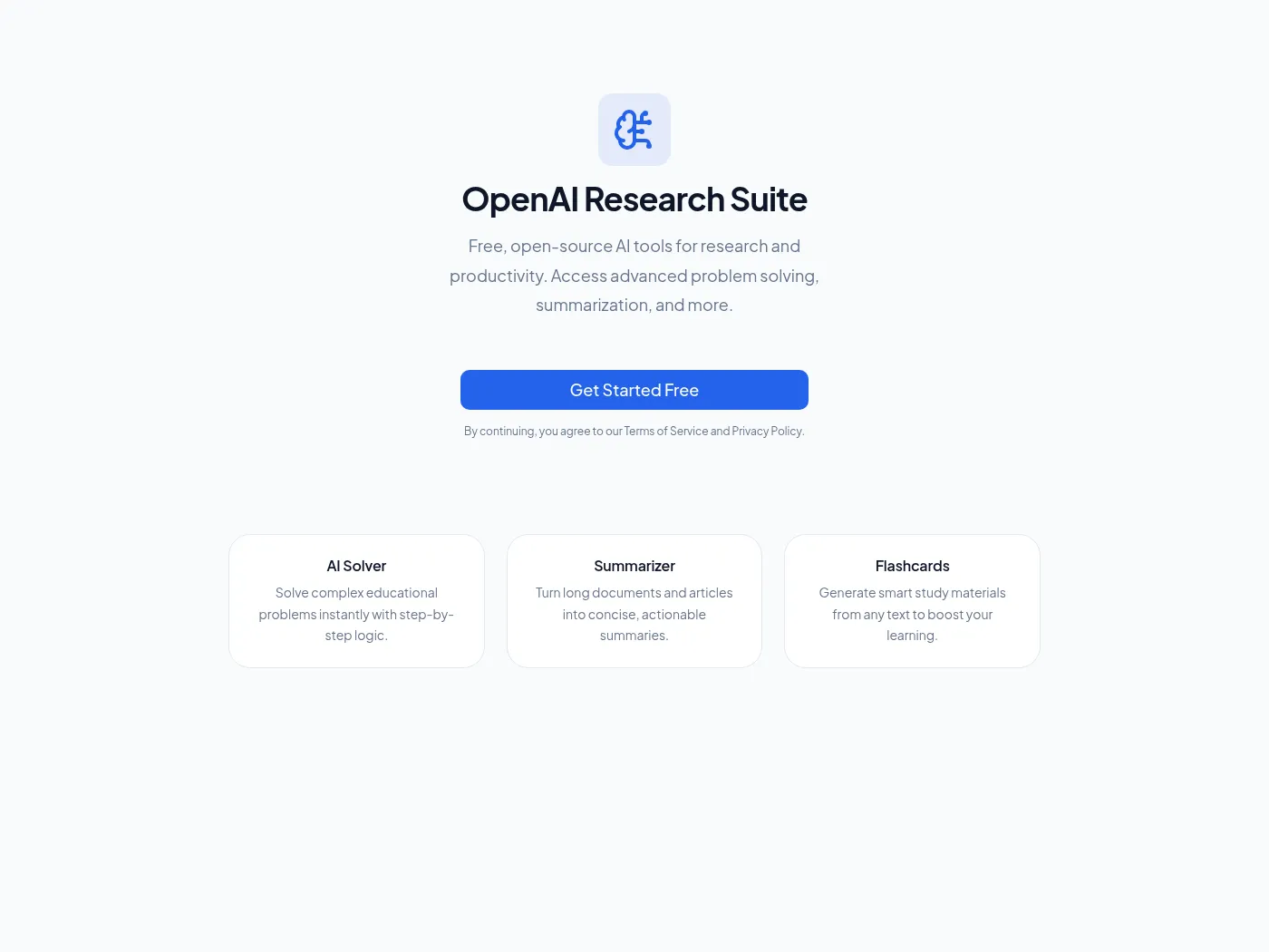 Open AI Research Suite