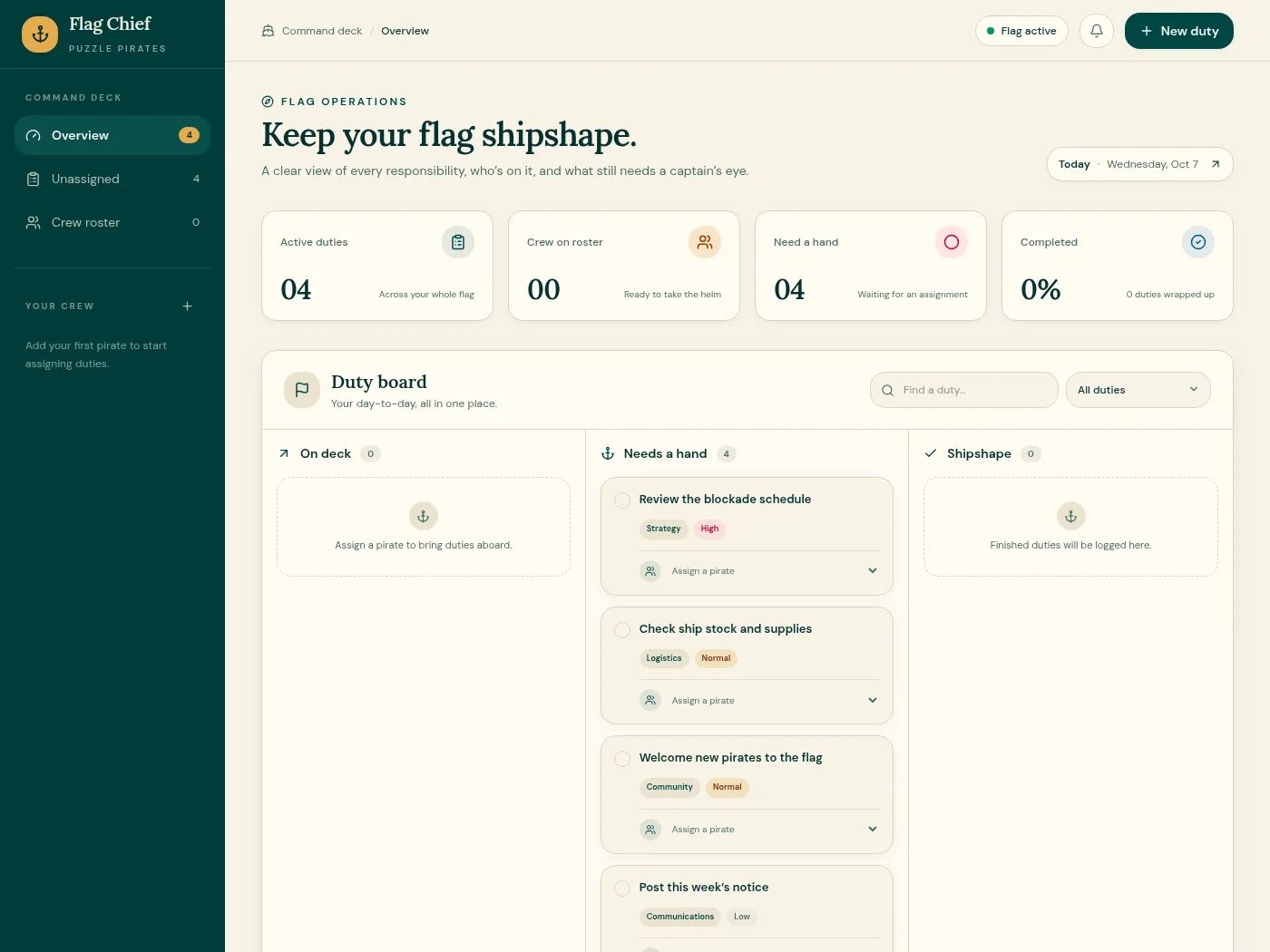Flag Chief App