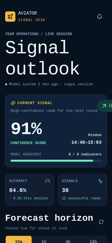 Aviator Signal Predictor