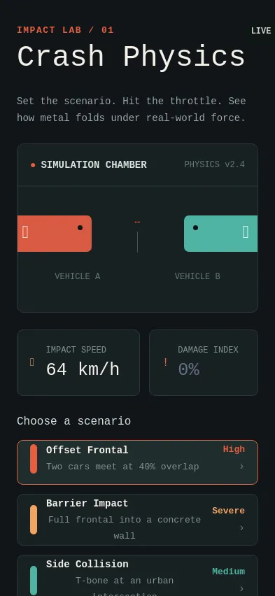 Crash Physics Simulator